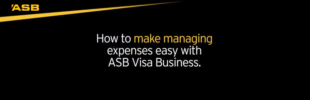 Visa Business credit card - Manage your expenses | ASB