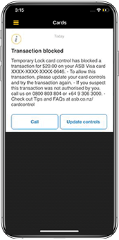 ASB Card Control - Command your ASB Visa cards | ASB