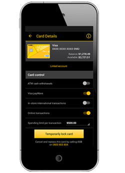 ASB Card Control - Command your ASB Visa cards | ASB